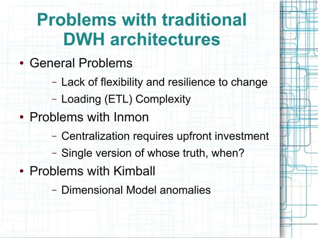 Roland bouman modern_data_warehouse_architectures_data_vault_and_anchor_modelling | PDF ...