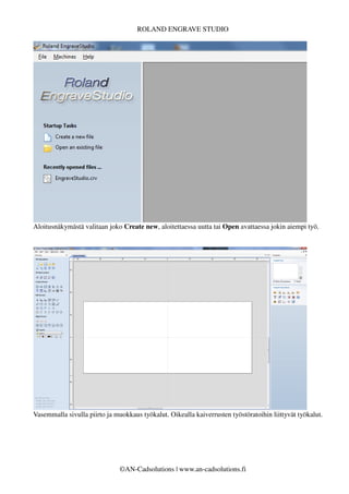 Roland EGX-350 kaiverruskone pikaopas | PDF