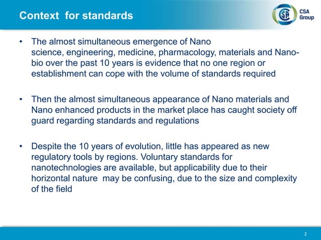 Roland Hosein_International developments for nanotechnology standardization | PPT