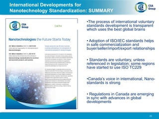 Roland Hosein_International developments for nanotechnology standardization | PPTX | Chemistry ...