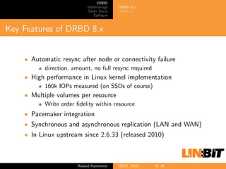 OSDC 2015: Roland Kammerer | DRBD9: Managing High-Available Storage in Many-Node Setups | PPT