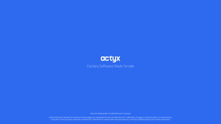 Real production use: Reactive design for the manufacturing industry | PPT