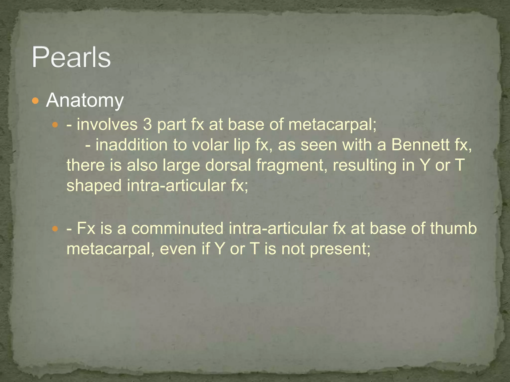 Rolando Fracture Power Point | PPTX