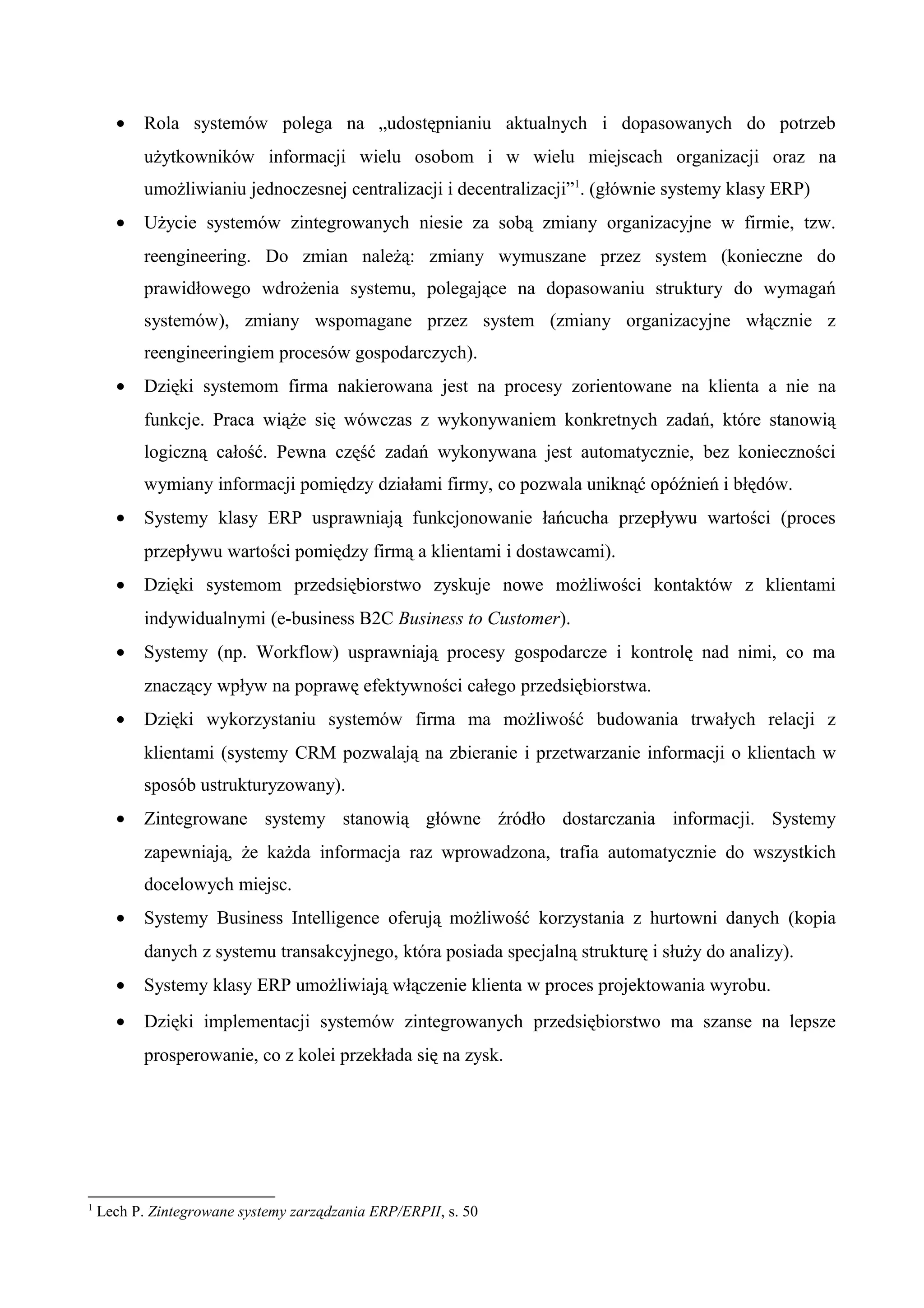 Rola systemów zintegrowanych w organizacji | PDF