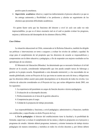 Rol de director de escuela | PDF