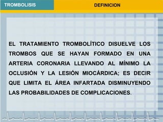 Rol de enfermeria en paciente sometido a trombolisis lobitoferoz13 | PPT
