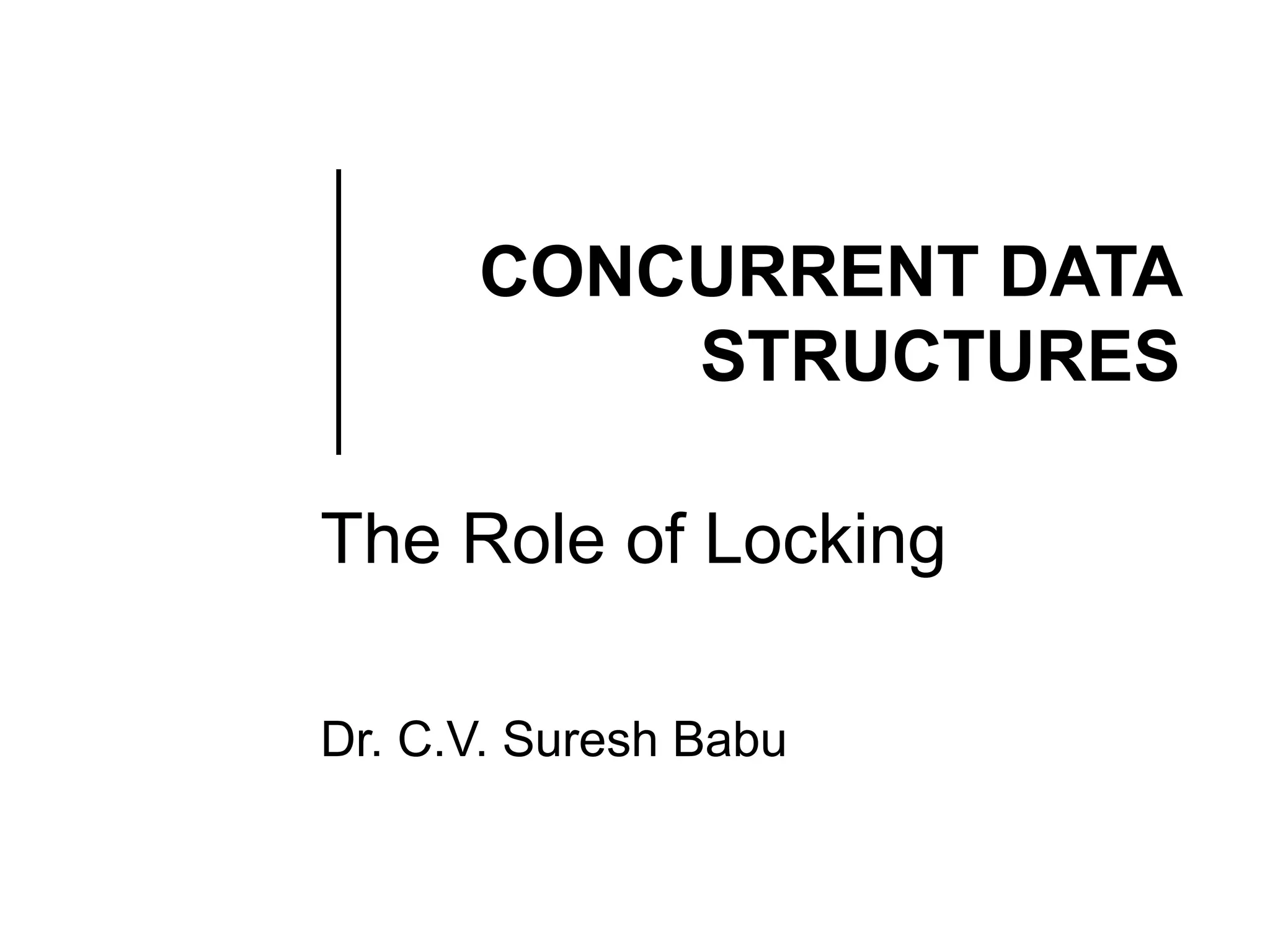 Role of locking | PPT