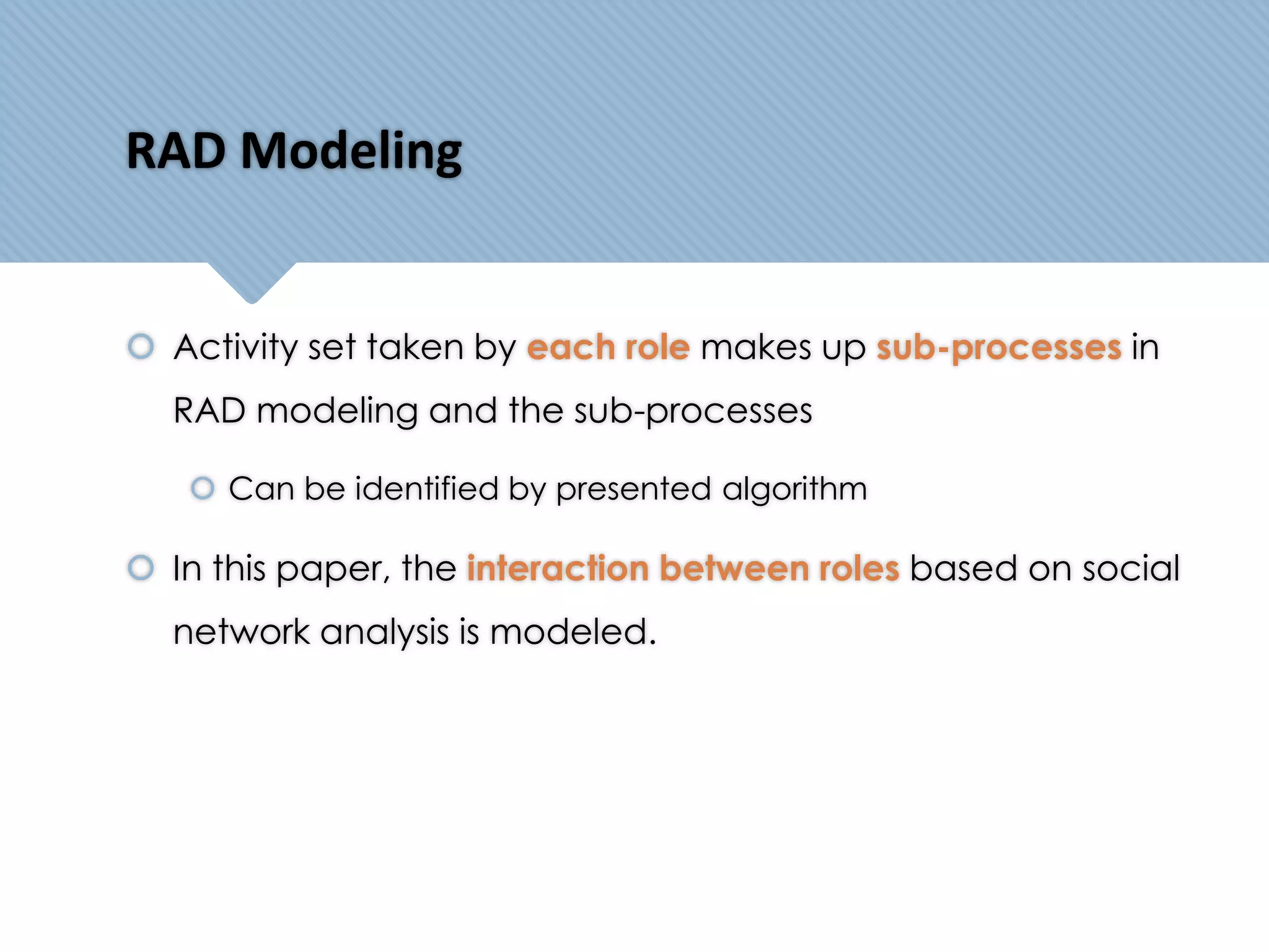 Role-Activity Diagrams Modeling Based on Workflow Mining | PDF