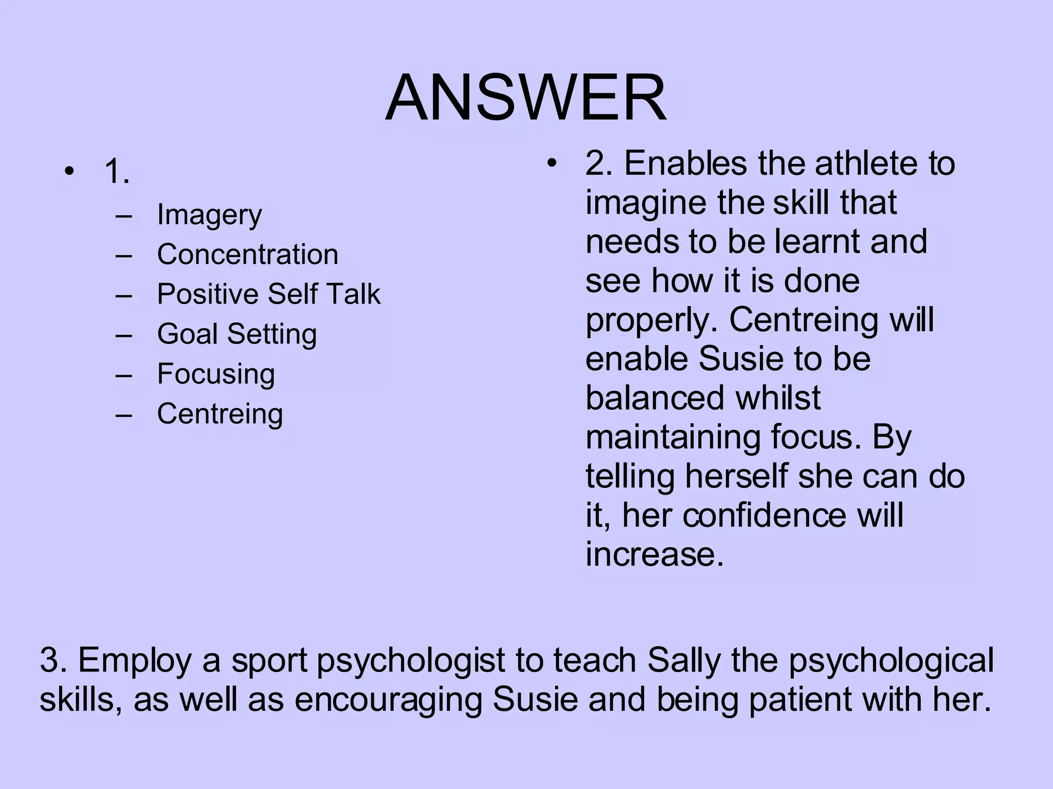 Role And Use Of Sports Psychologists | PPT Role And Use Of Sports Psychologists | PPT