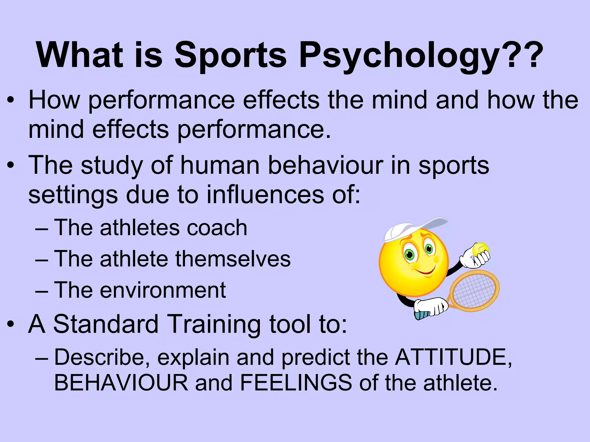 Role And Use Of Sports Psychologists | PPT