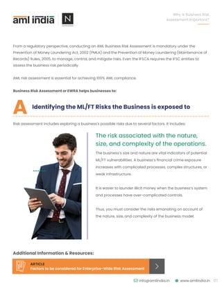 The Role of Business Risk Assessment in AML: A Definitive Guide | PDF