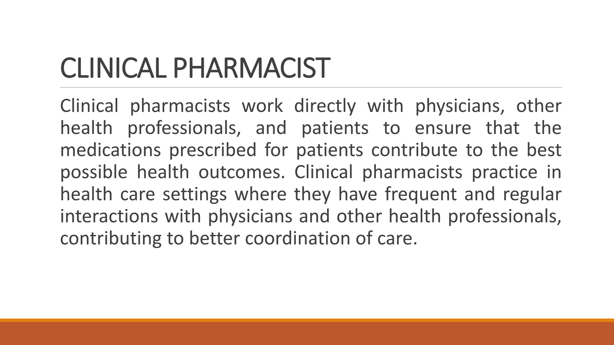 Role of Clinical Pharmacist in Emergency Department | PPTX