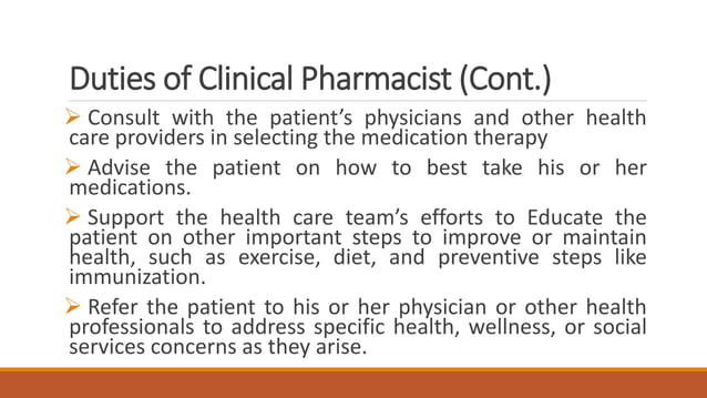 Role of Clinical Pharmacist in Emergency Department | PPTX | Healthcare ...