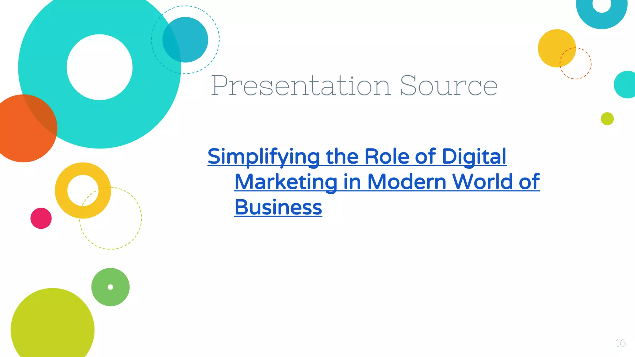 Role of Digital Marketing in Modern World of Business | PPTX