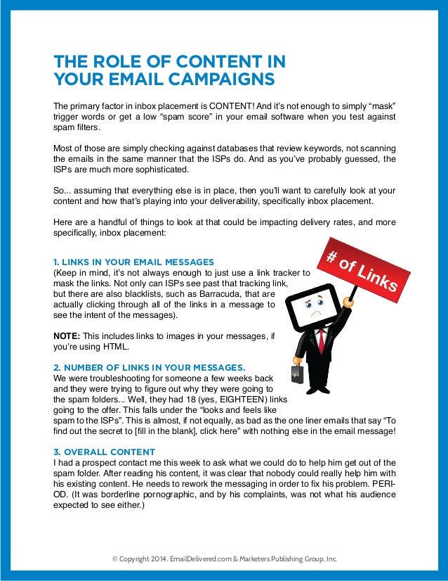 Role of Content in Emails