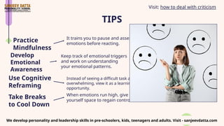 Role of Emotional Control for Career Development | PPT