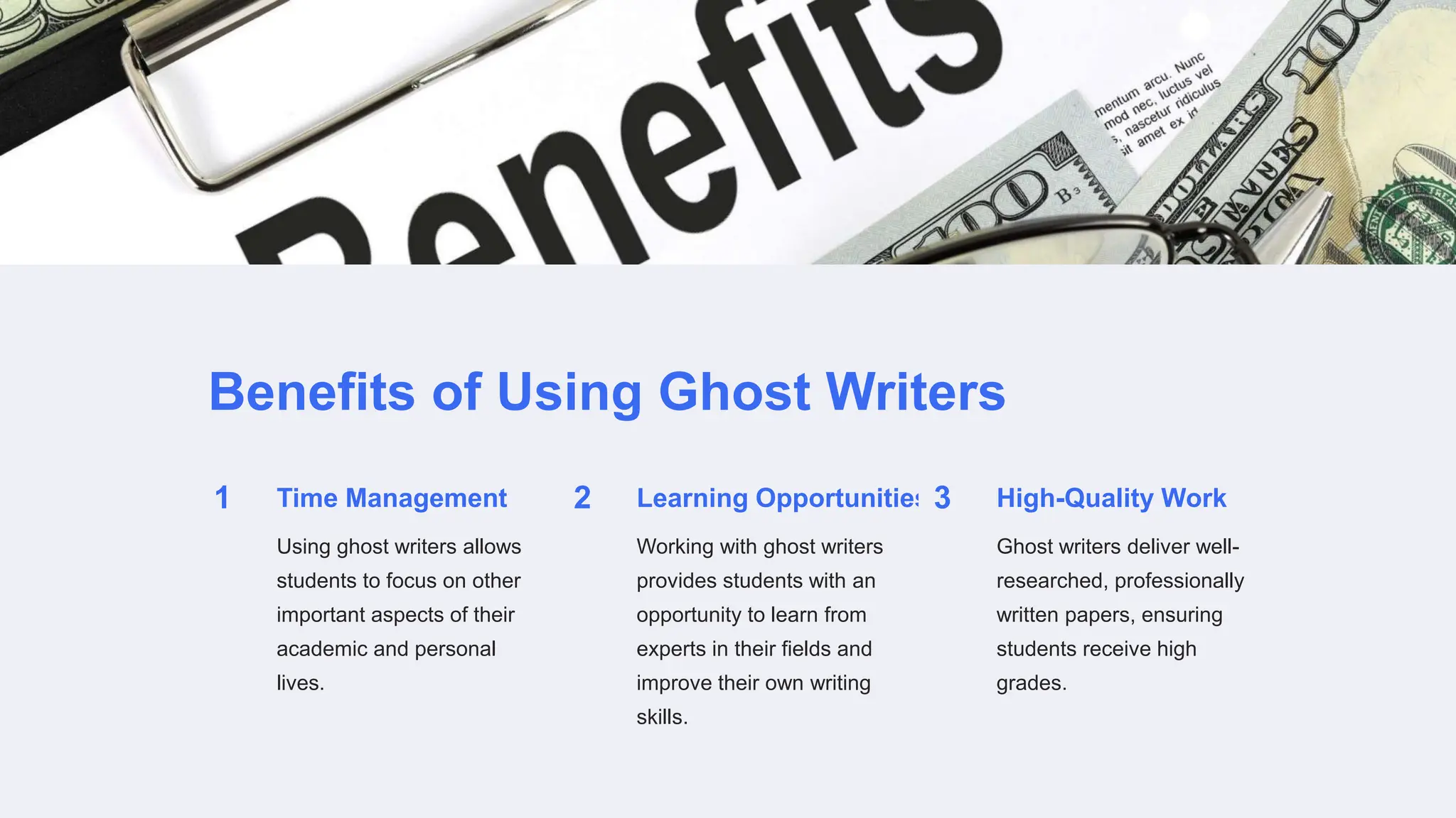 Role of Ghost Writers in Academic Support | PPT