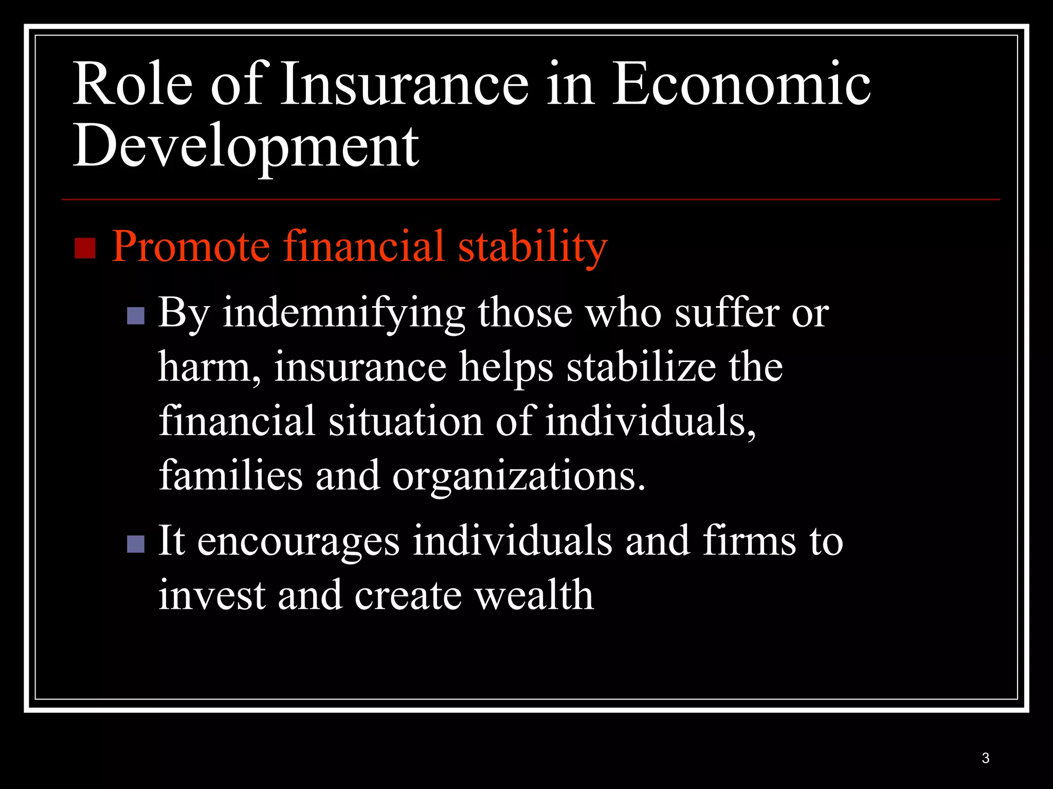 Role-of-insurance-in-economic-development | PPT