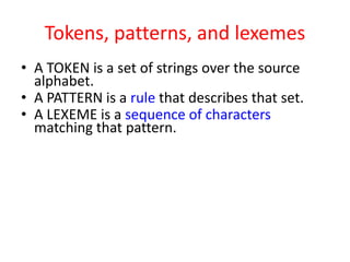Role-of-lexical-analysis | PPTX