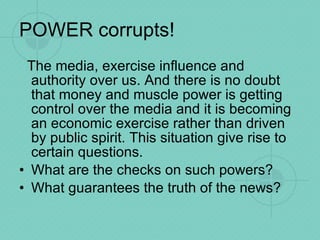 Role Of Media In Democracy | PPT