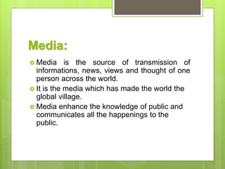 Role of-media-in-society (1) | PPT