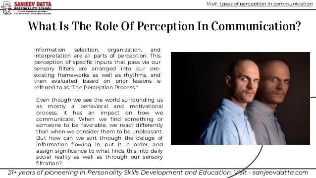 Role of Perception in Communication | PPTX