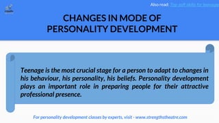 Role of-personality-development-in-teenage-life | PPTX