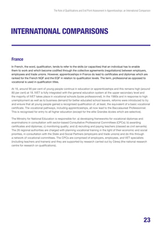 Role of qualifications and end point assessment in apprenticeships | PDF