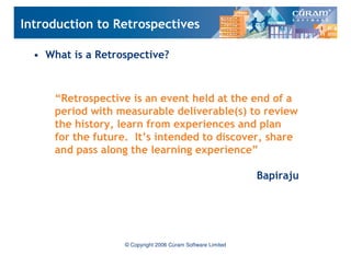 Role of Retrospectives in Success of Agile Project | PDF | Computer ...