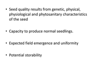 Role of-seed-in-vegetable-production | PPTX
