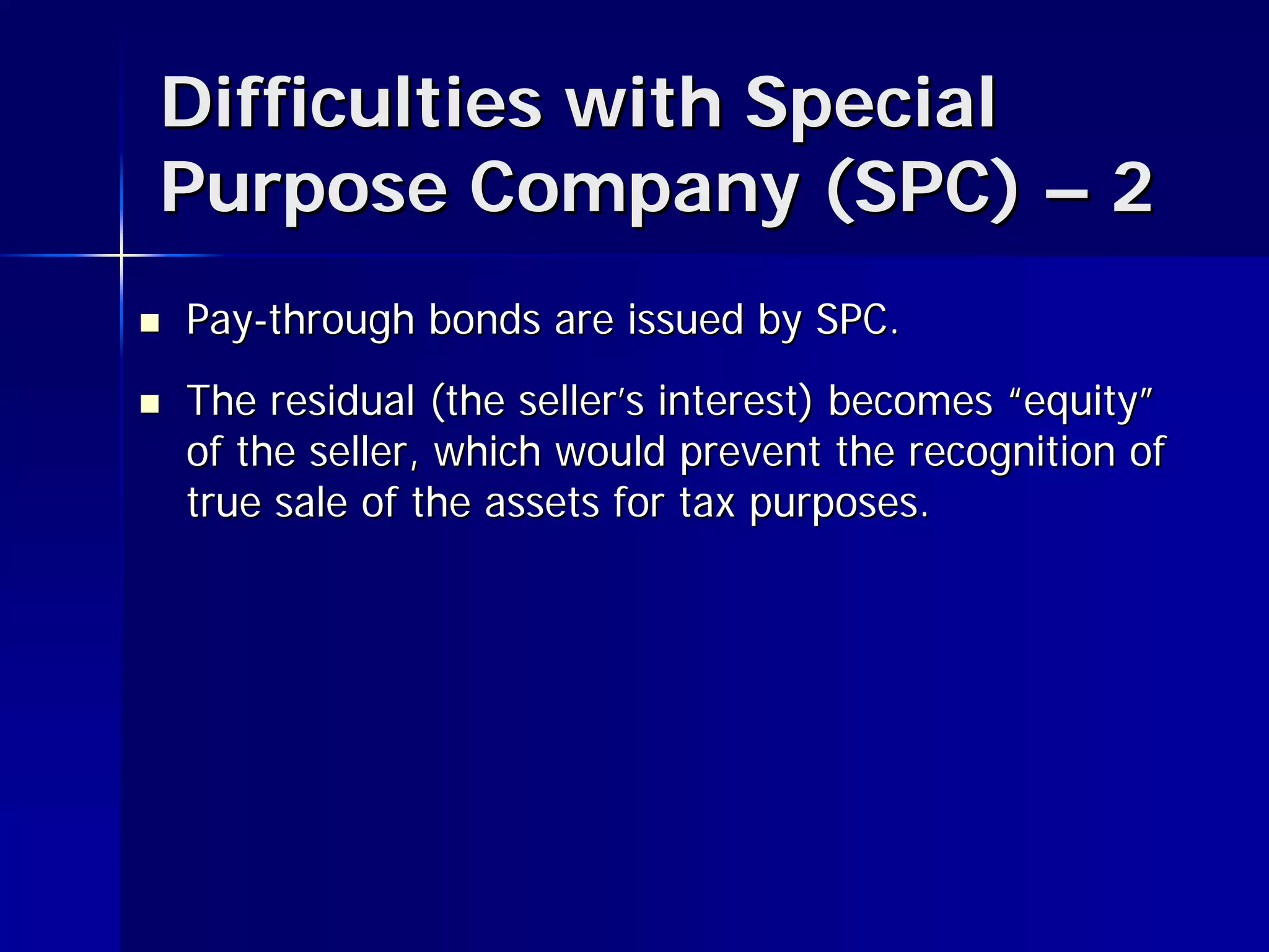 Role of special purpose vehicles is ABS market | PPT
