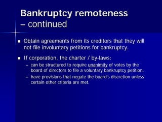 Role of special purpose vehicles is ABS market | PPT | Free Download