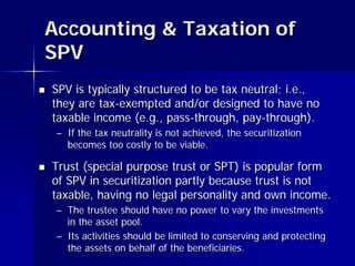 Role of special purpose vehicles is ABS market | PPT | Free Download