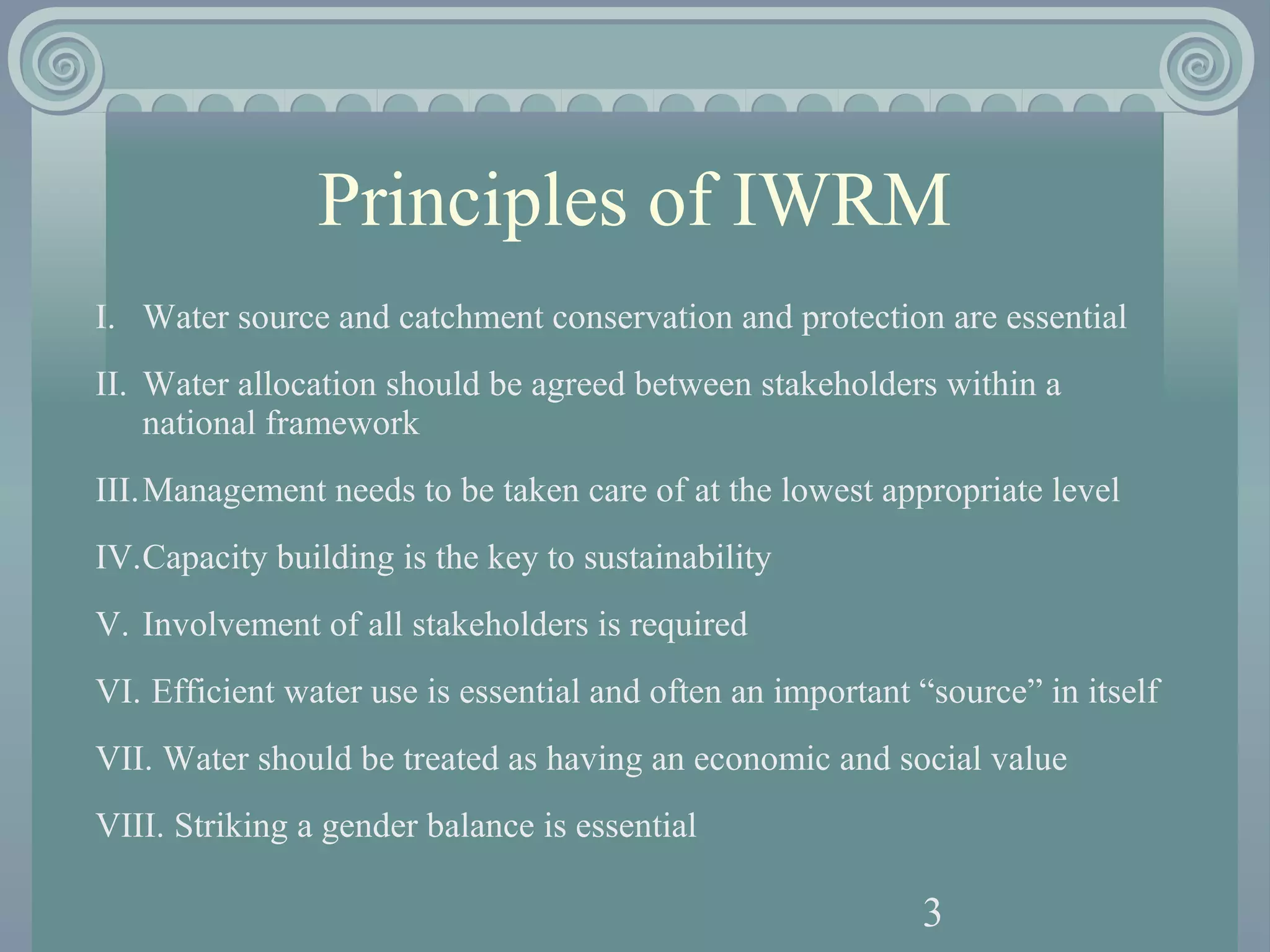 Role of Stakeholder Engagement in Integrated Water Management (A GEF ...
