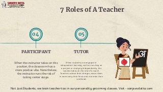 Role of Teacher in Education | PPTX