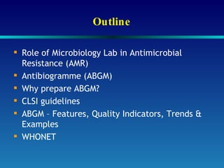 Role of the Laboratory in Antimicrobial Resistance Data | PPS