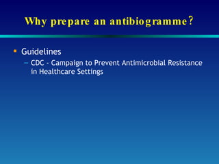 Role of the Laboratory in Antimicrobial Resistance Data | PPS