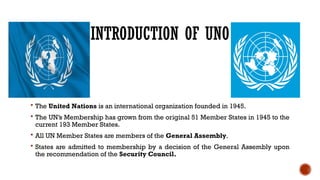 ROLE OF UNO IN PEACE-KEEPING for educational purposes | PPTX