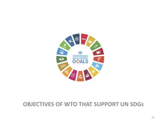 Role of-wto-in-promoting-un-sustainable-development-goals | PPT