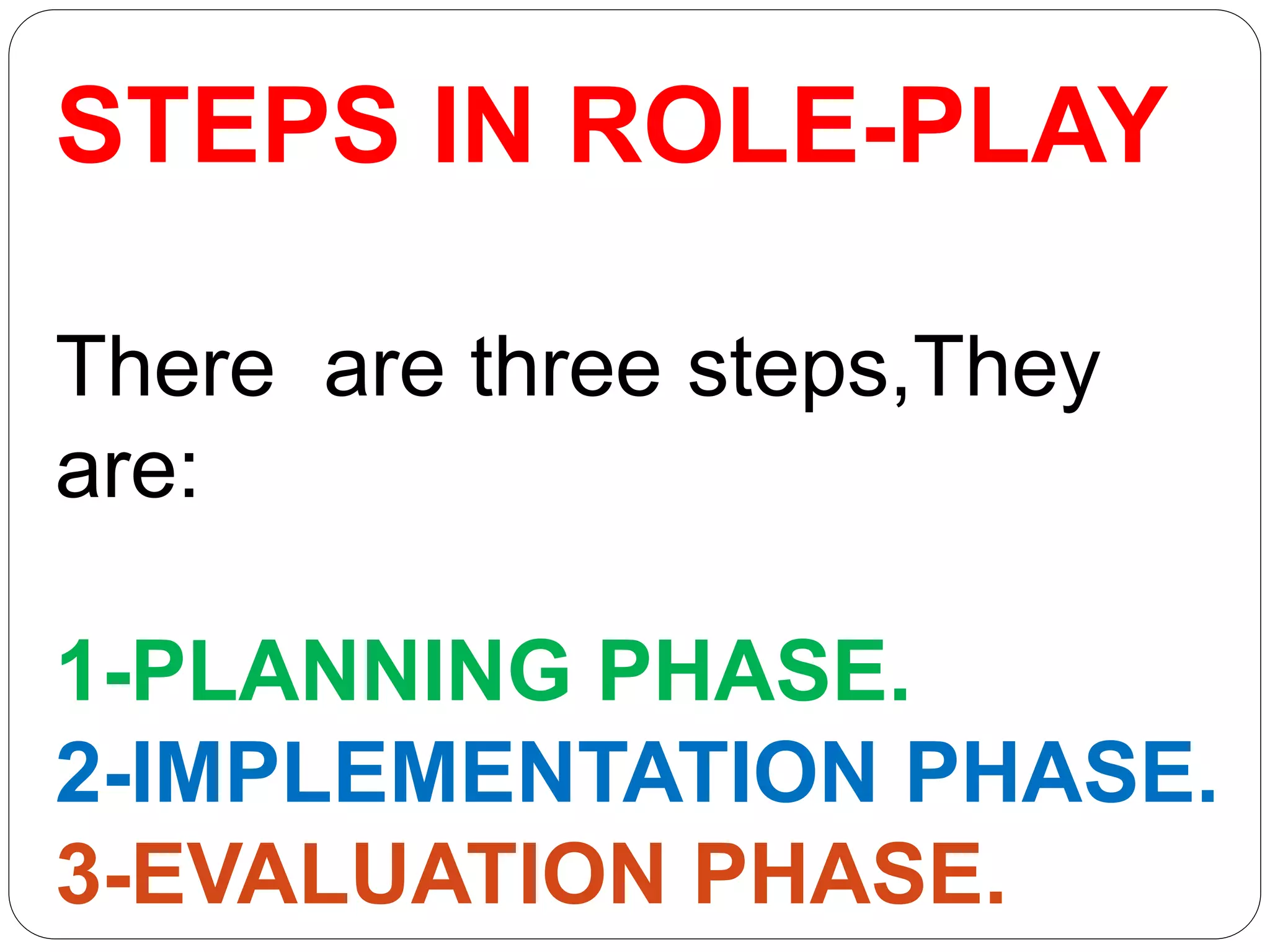 Role play and simulations | PPTX