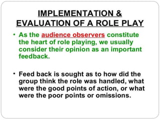 Role play and simulations | PPTX