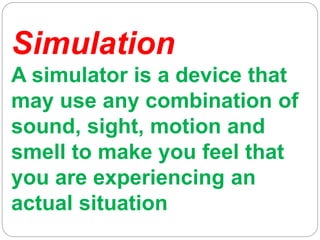 Role play and simulations | PPTX