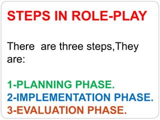 Role play and simulations | PPTX
