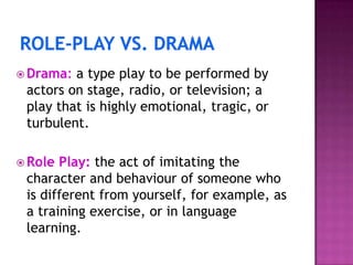 Role playing approach in teaching | PPTX