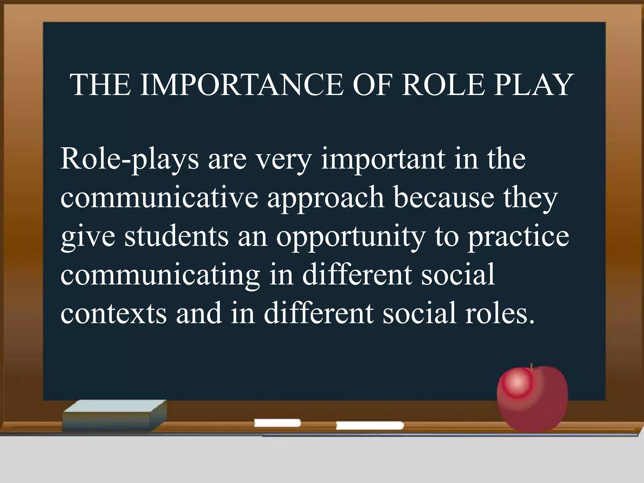 Role play on teaching speaking | PPTX