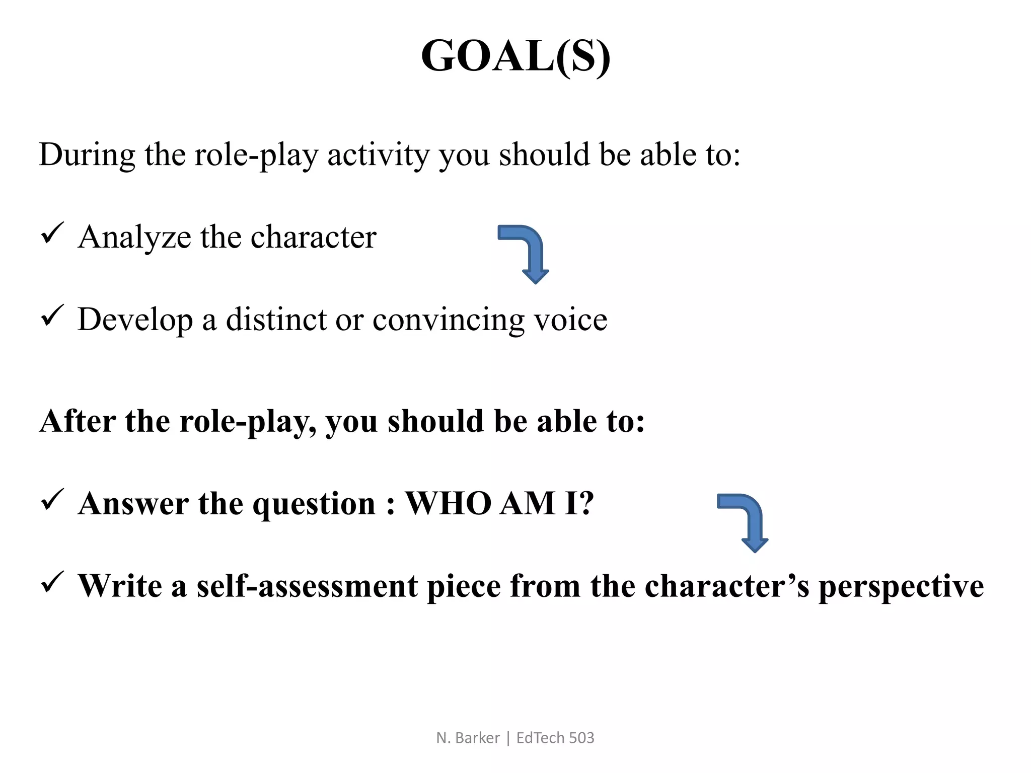 Role-play task presentation | PPT