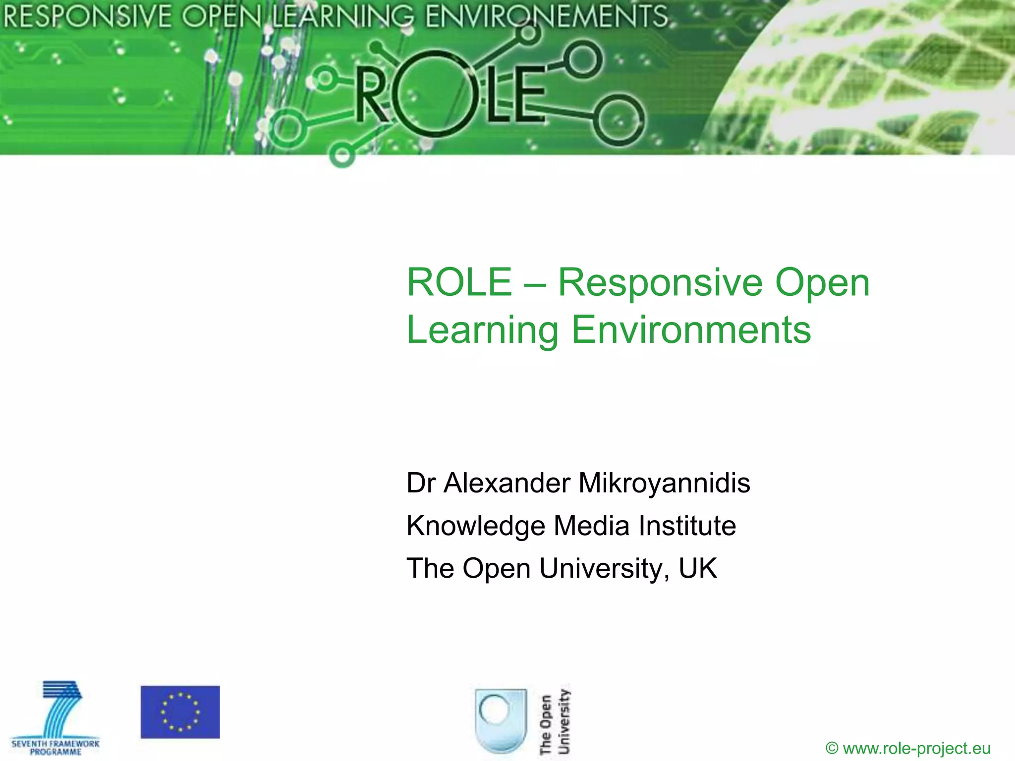ROLE – Responsive Open Learning Environments | PPT