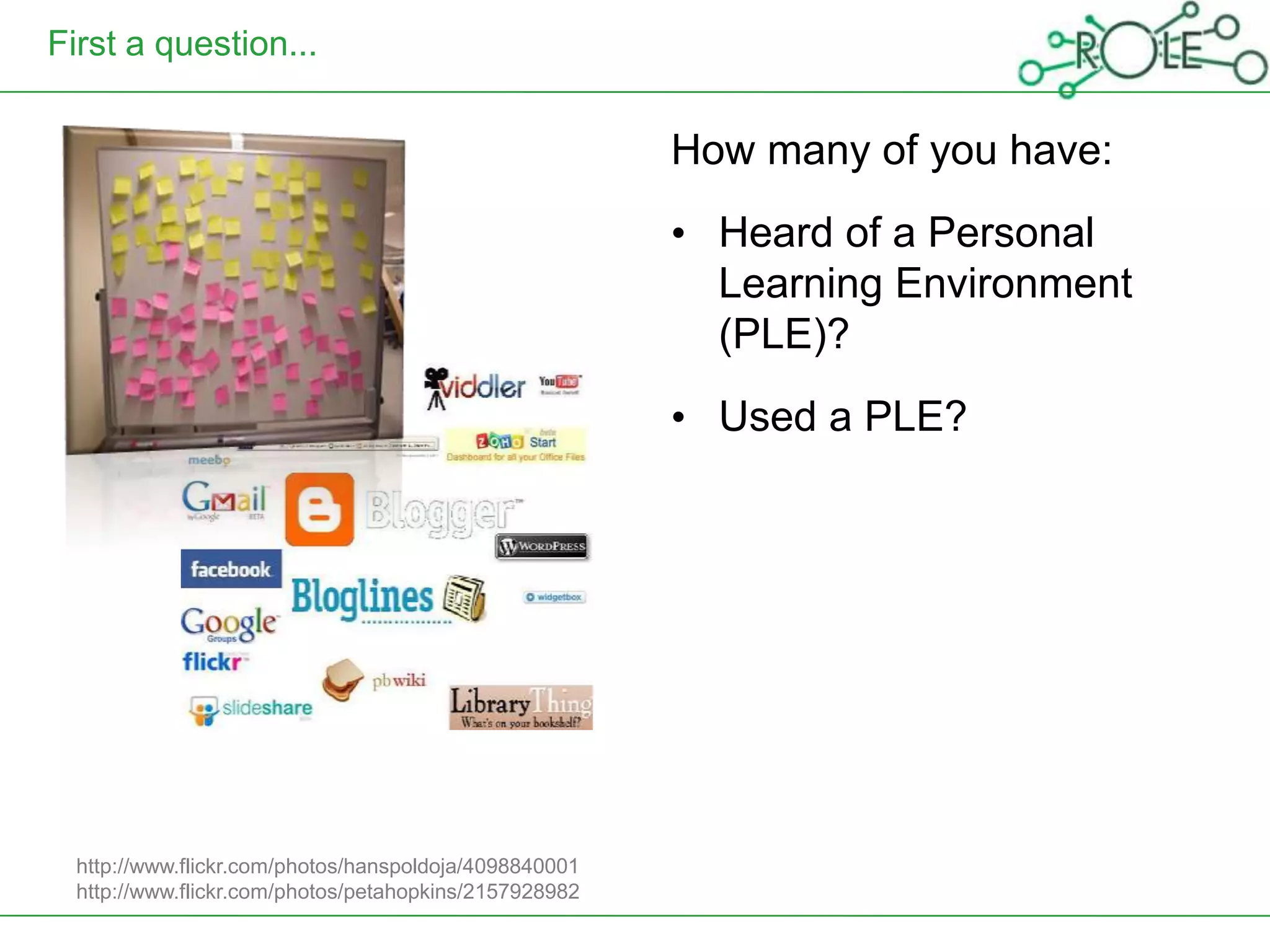 ROLE – Responsive Open Learning Environments | PPT