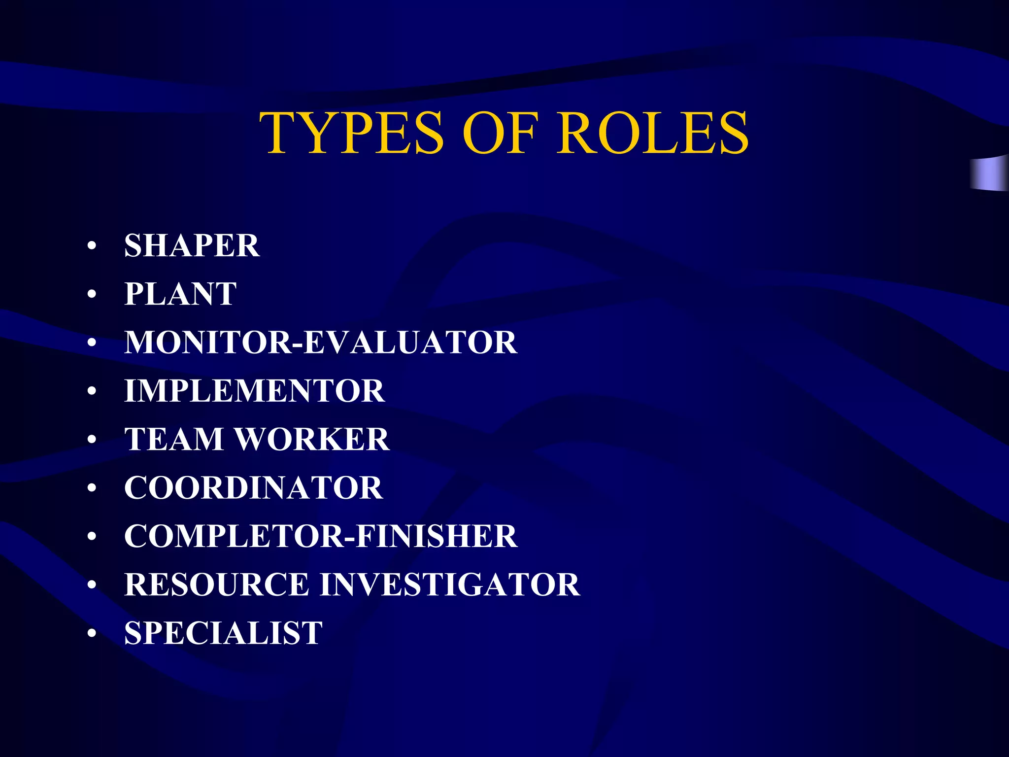 Role analysis | PPTX