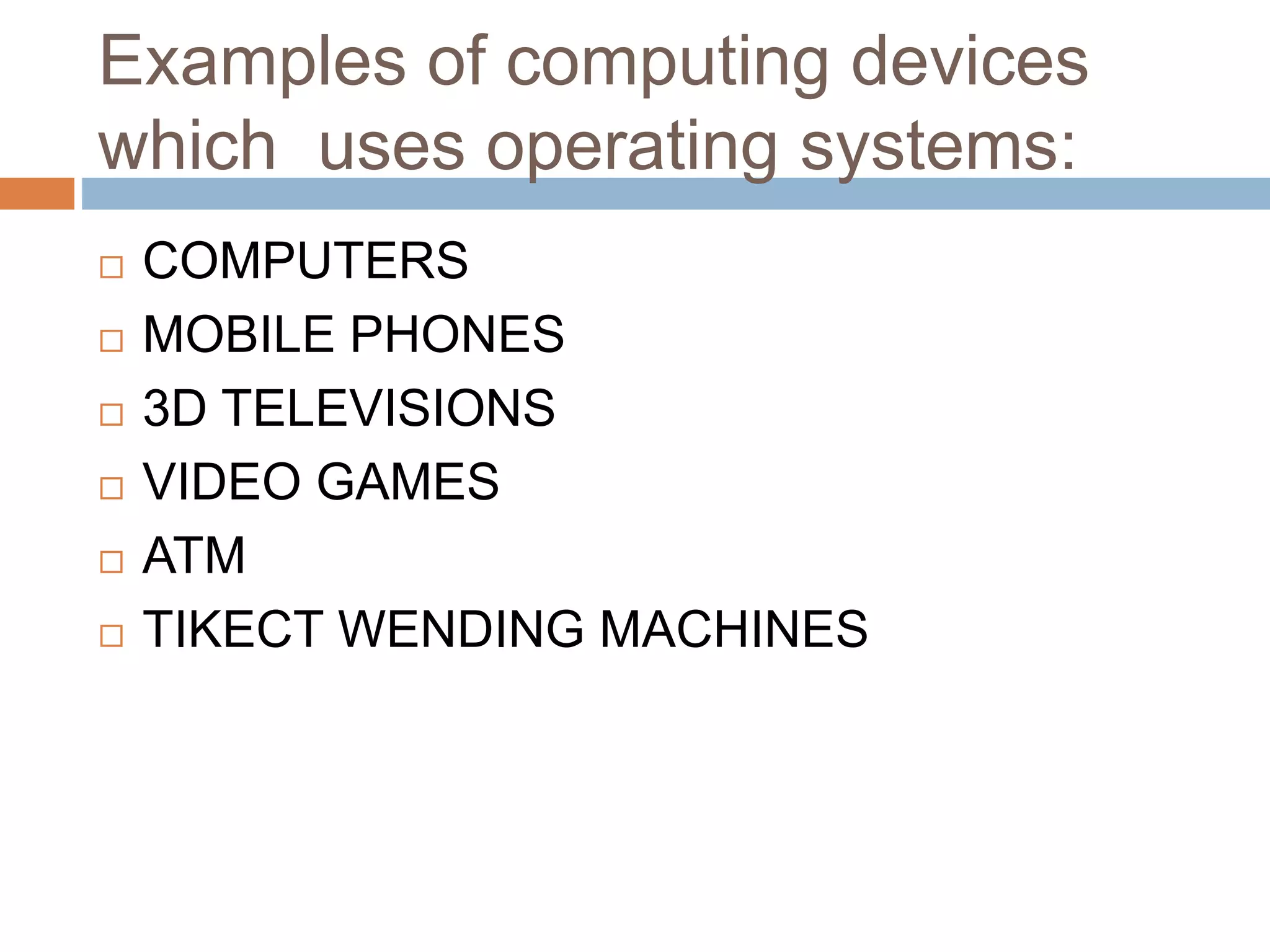 Role and function of operating system | PPTX